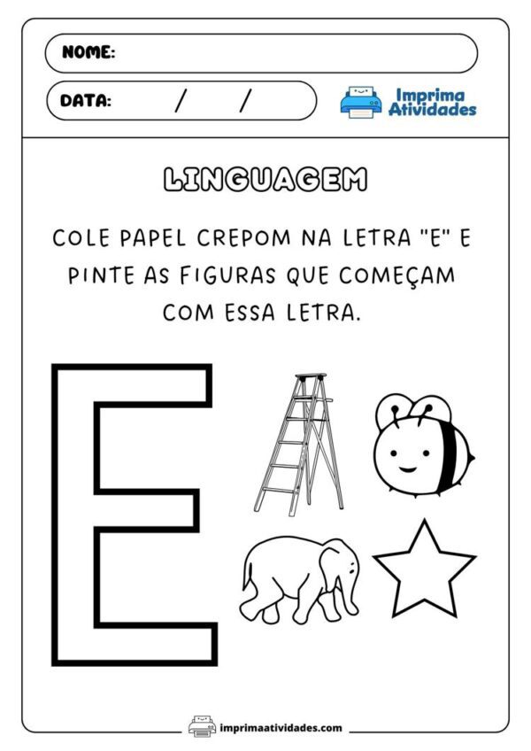 5 Atividades de Vogais Grátis para a Alfabetização | Imprima Atividades