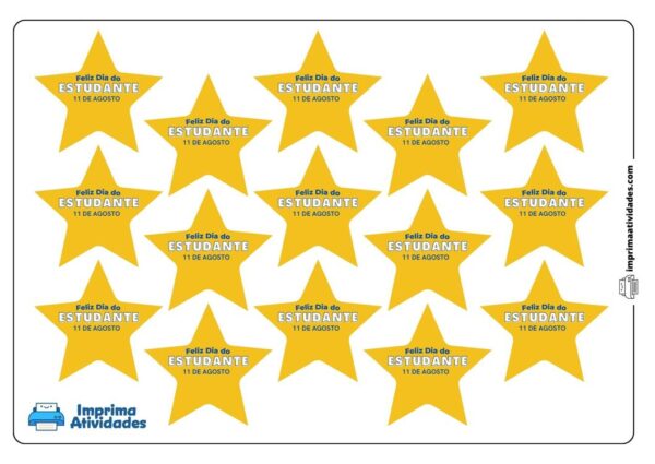 Kit Feliz Dia do Estudante para imprimir grátis | Imprima Atividades