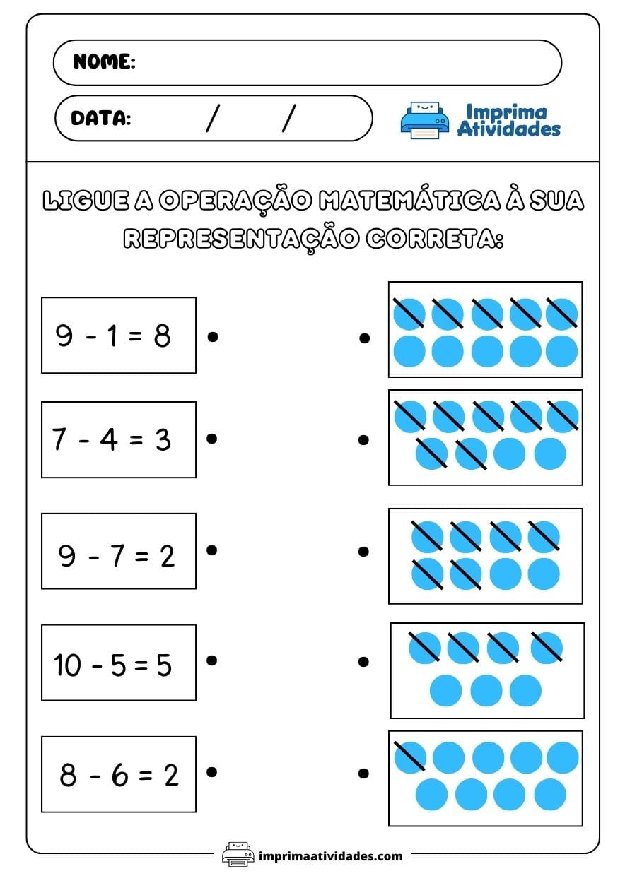 3 Atividades de Matemática de 0 a 10 Grátis | Imprima Atividades