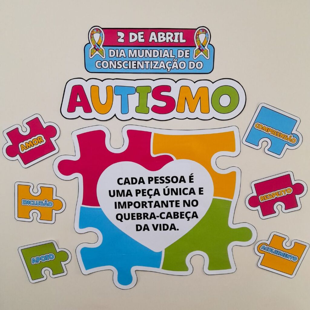 Painel Dia do Autismo | Imprima Atividades