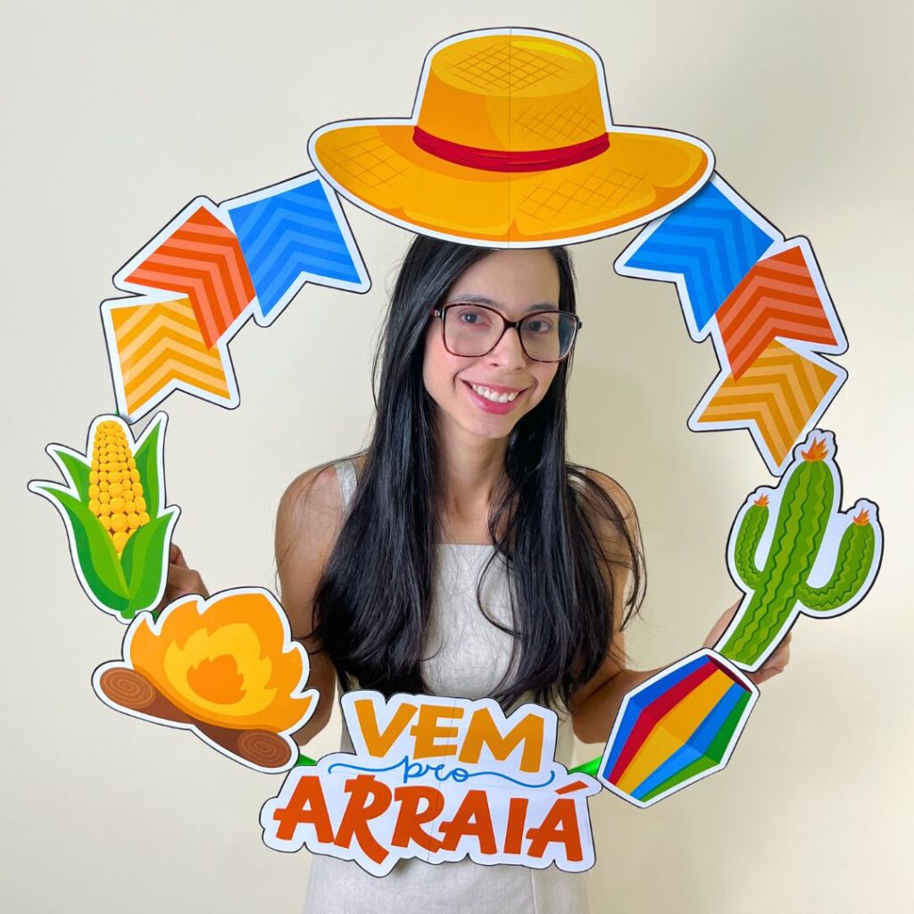 Moldura Bambolê Festa Junina | Imprima Atividades