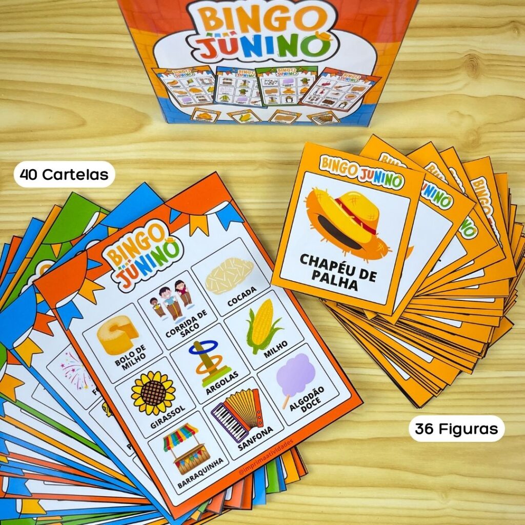 Bingo Junino | Imprima Atividades