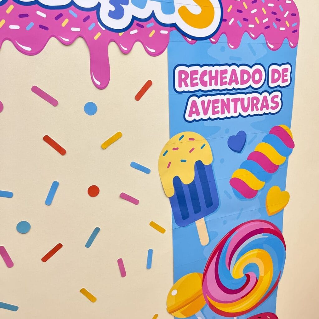Painel Doce Dia das Crianças | Imprima Atividades